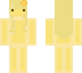 yellow blocky for friend | Minecraft Skin