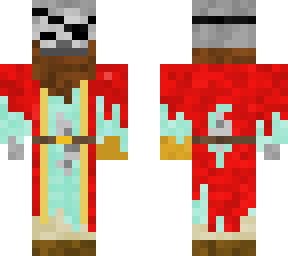 Skeletal Pirate stab wound | Minecraft Skin