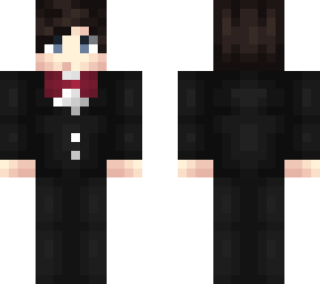 Suit with a Red Bow Tie | Minecraft Skin