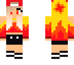 fire gal | Minecraft Skin