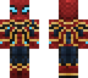 iron spiderman | Minecraft Skins