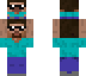 Cool Steve Holding Mini Cooler Steve | Minecraft Skin