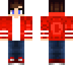 Red Hoodie Minecraft Skins