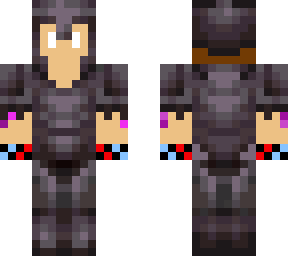 Netherite with mixed gloves and Energy sword | Minecraft Skin