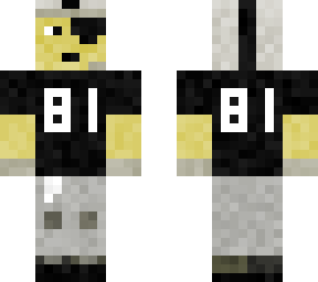 Raiders (81) NFL | Minecraft Skin