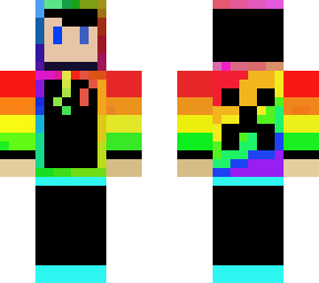 Rainbow gamer | Minecraft Skin