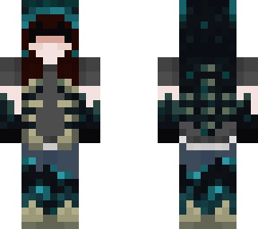 Warden Girl Minecraft Skins