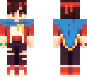 Blockwars Team Fire Firebreathman | Minecraft Skin