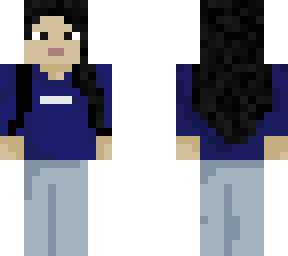 bluie with face | Minecraft Skin