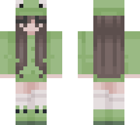 Frog Girl Minecraft Skins