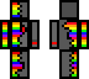 half robot | Minecraft Skins