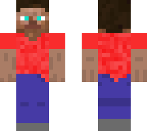 Red Steve Minecraft Skins