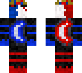 blue crest and red crest moons | Minecraft Skins