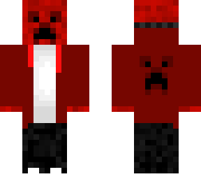 Creeper Gamer Red | Minecraft Skin