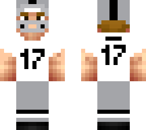 Las Vegas Raiders White Uniform (Combo 1) | Minecraft Skin