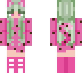 Strawberry Cat | Minecraft Skin