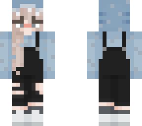 shark whaleshark girl cue blue ocean sea | Minecraft Skins