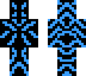 Blue lightning | Minecraft Skin