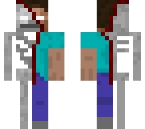 damaged Steve | Minecraft Skin