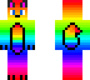 Rainbow Wolf | Minecraft Skin