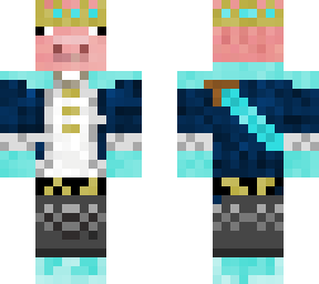 Technoblade Youtuber 2D Minecraft Skins