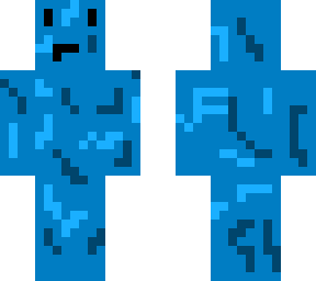 Derpy blue cube | Minecraft Skin