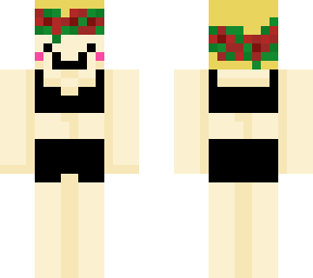 flower biki girl (flower crown is not mine) | Minecraft Skin