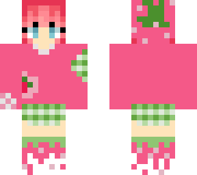 strawberry ghost | Minecraft Skin
