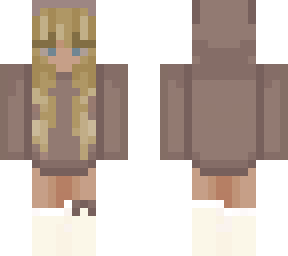 cute blonde bear girl