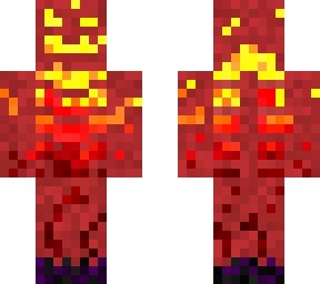 Fire Skeleton | Minecraft Skin