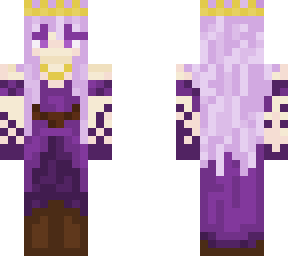 Purple elf princess | Minecraft Skin