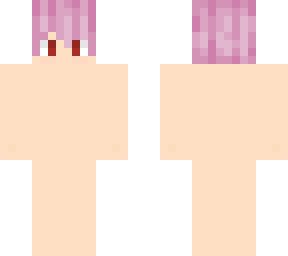Pink Hair Red Eye Boy (Oliver) (PERSONAL BASE) (errors fixed) | Minecraft Skin