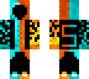 fire and ice | Minecraft Skins