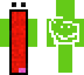 surprised frog + dream | Minecraft Skin