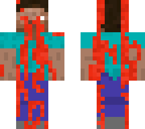 blood steve | Minecraft Skins