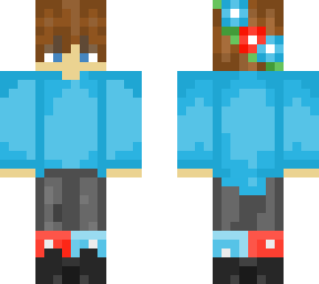 Blue and Red Boy | Minecraft Skin