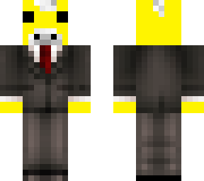 Moobloom in a suit | Minecraft Skin