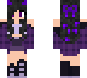 purple devil girl | Minecraft Skin