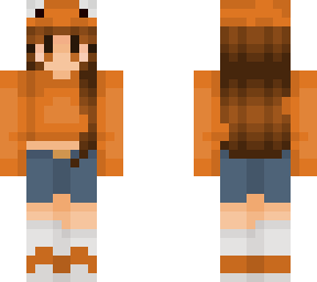 Cute Frog Girl Minecraft Skins