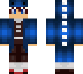 Dinosauirio azul cazador de demonios | Minecraft Skin