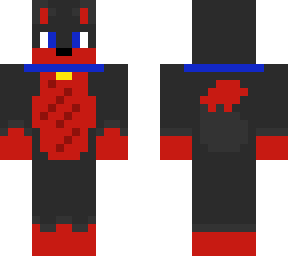 Red and yellow wolf furry | Minecraft Skin