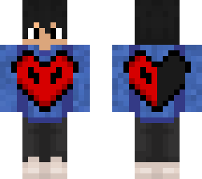Blue Hardcore Heart | Minecraft Skin