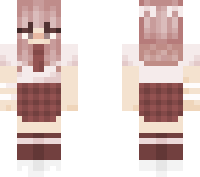 Raspberry Schoolgirl | Minecraft Skin