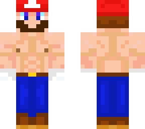 Mario musculoso | Minecraft Skin