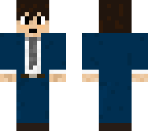 Blue Reb con corbata | Minecraft Skin