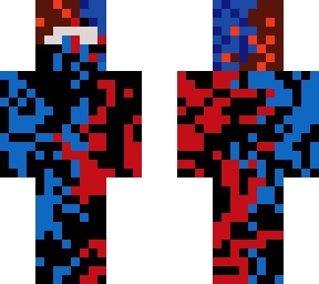 Red & Blue Mash | Minecraft Skin