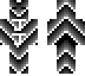 white and black fade | Minecraft Skins
