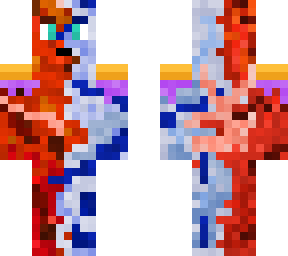 fire and ice | Minecraft Skin