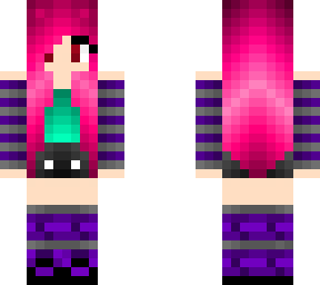 Magenta haired girl | Minecraft Skin