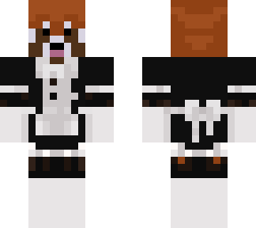 Red Panda in a Maid Outfit | Minecraft Skin